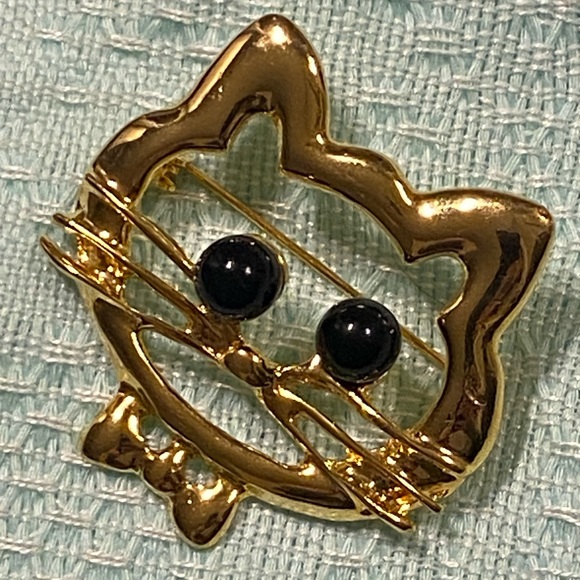 Jewelry | Vintage Cat Head Brooch | Poshmark